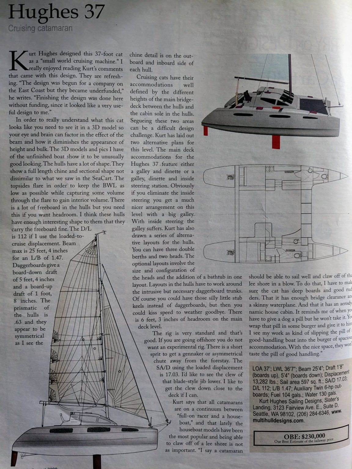 Multihullblog | Catamarans and Trimarans with Kurt Hughes